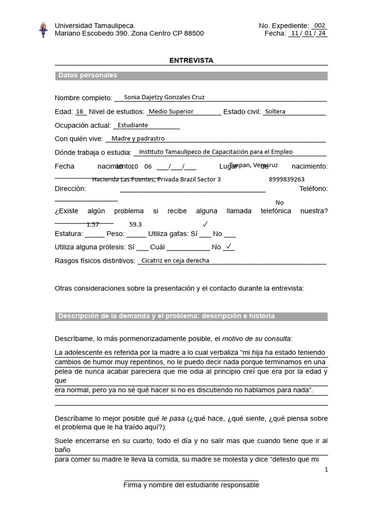 Entrevista Conductual | PDF | Ciencias del comportamiento | Conceptos psicologicos