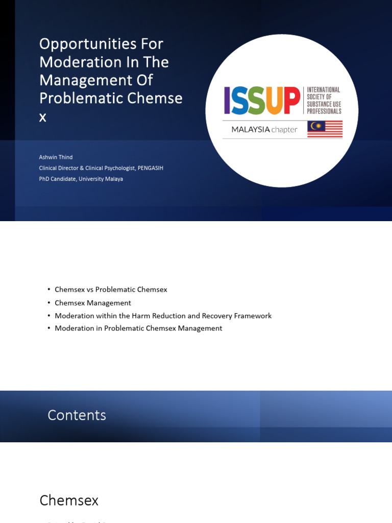 ISSUP Malaysia Ashwin Thind Chemsex | PDF | Substance Abuse | Medical ...