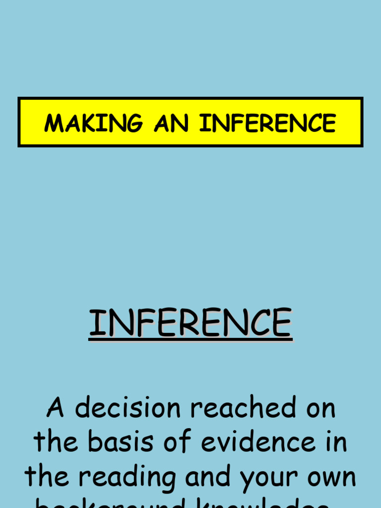 Inference and Poetry Notes | PDF | Inference | Poetry
