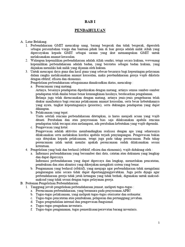 Pengelolaan Perbendaharaan Gmit | PDF | Pengelolaan Keuangan & Uang