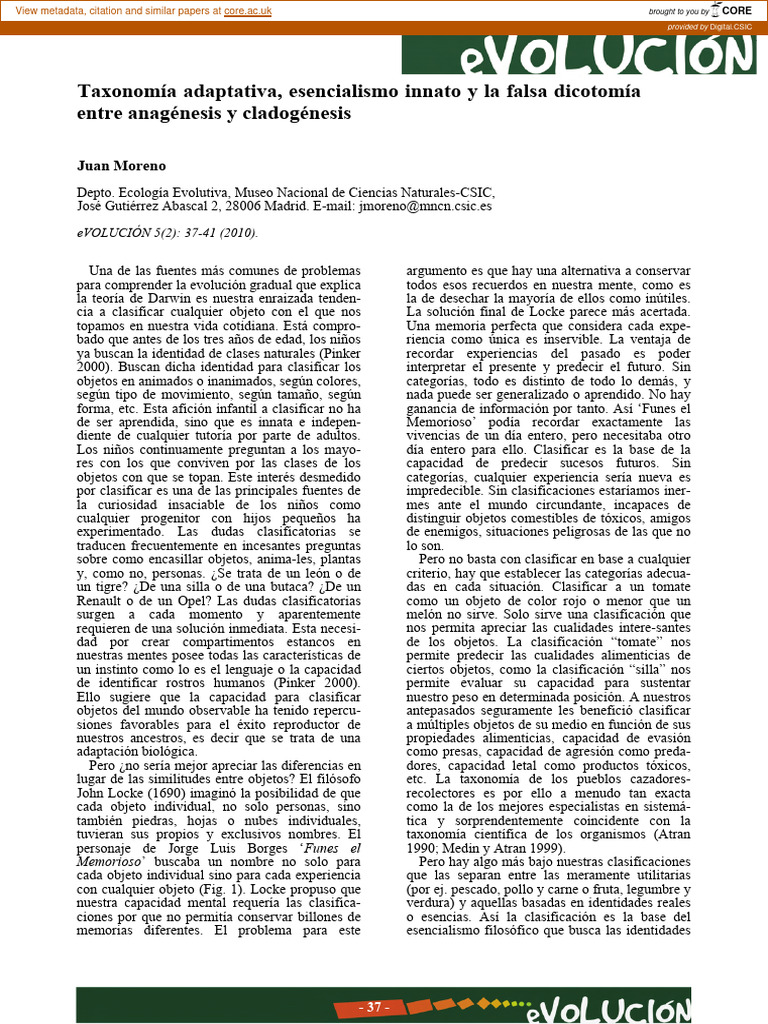 Anagénesis y Cladogénesis | PDF | Evolución | Especies