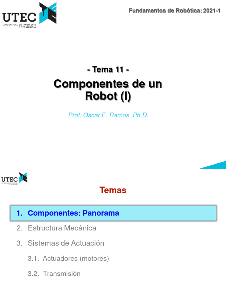 Componentes y Estructura de Robots | PDF | Solenoide | Motores