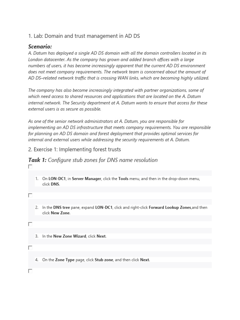 Module 03 - Advanced AD DS Infrastructure Management | PDF | Active Directory | Domain Name System