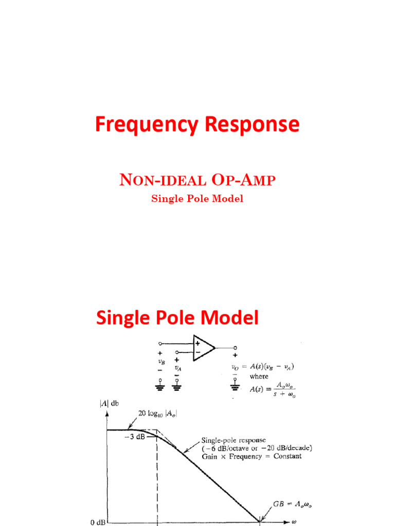 Frequency Response | PDF | Operational Amplifier | Amplifier