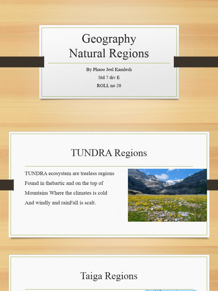 Geography Natural Regions | PDF | Arctic | Earth Sciences