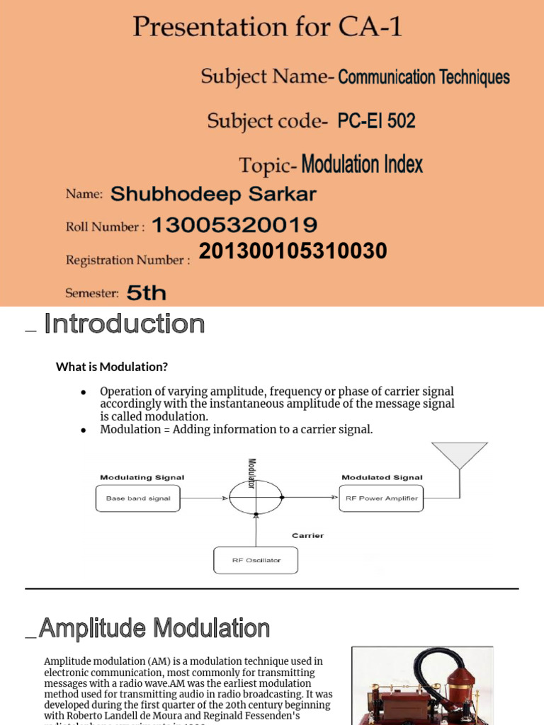 Shubhodeep Sarkar | PDF | Modulation | Electronics