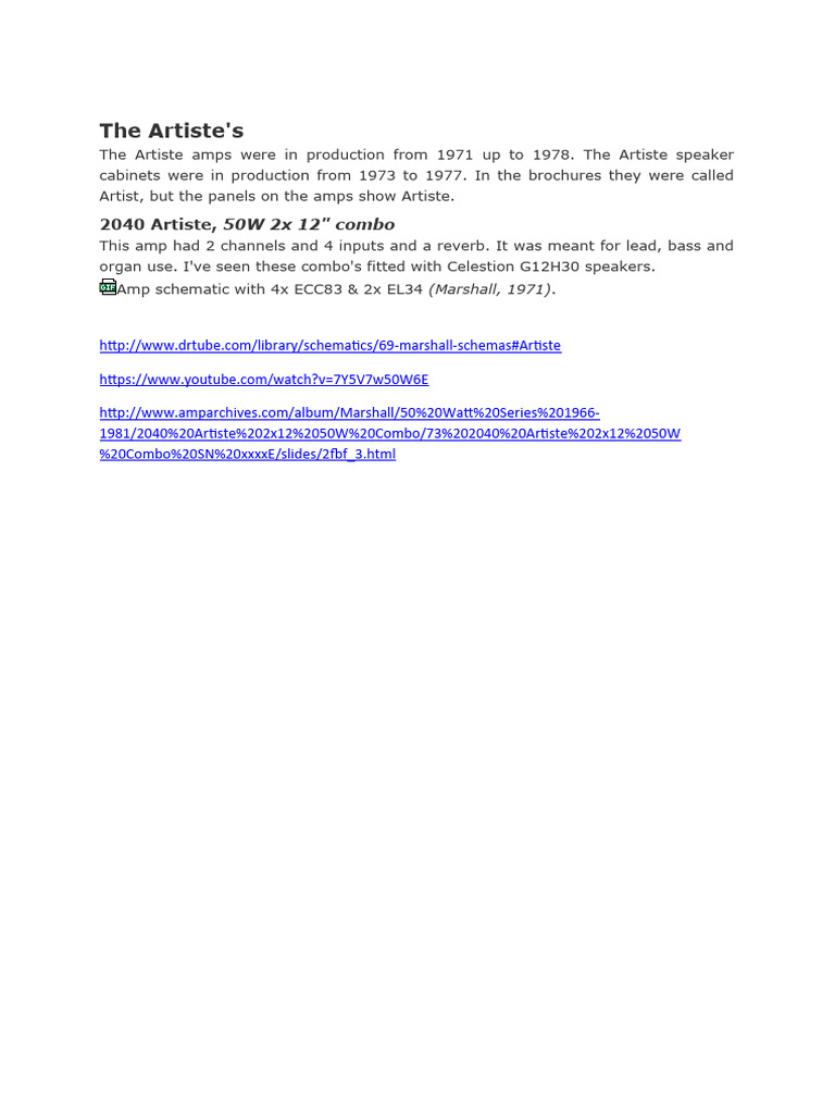 The Artiste | PDF