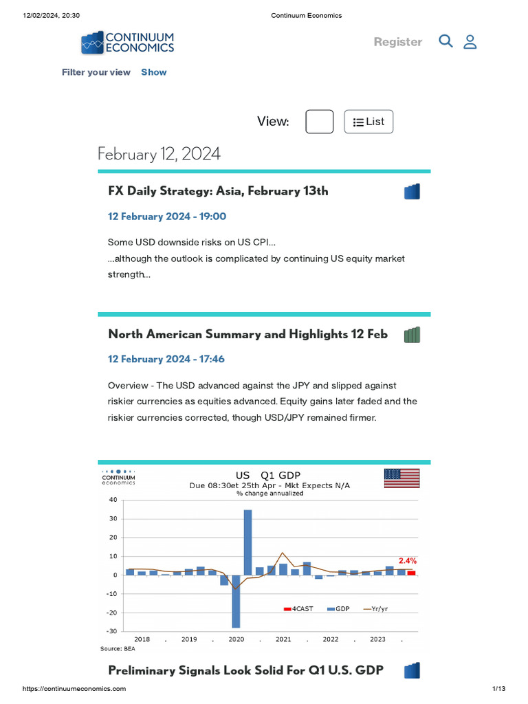 Continuum Economics | Download Free PDF | Inflation | United States Dollar