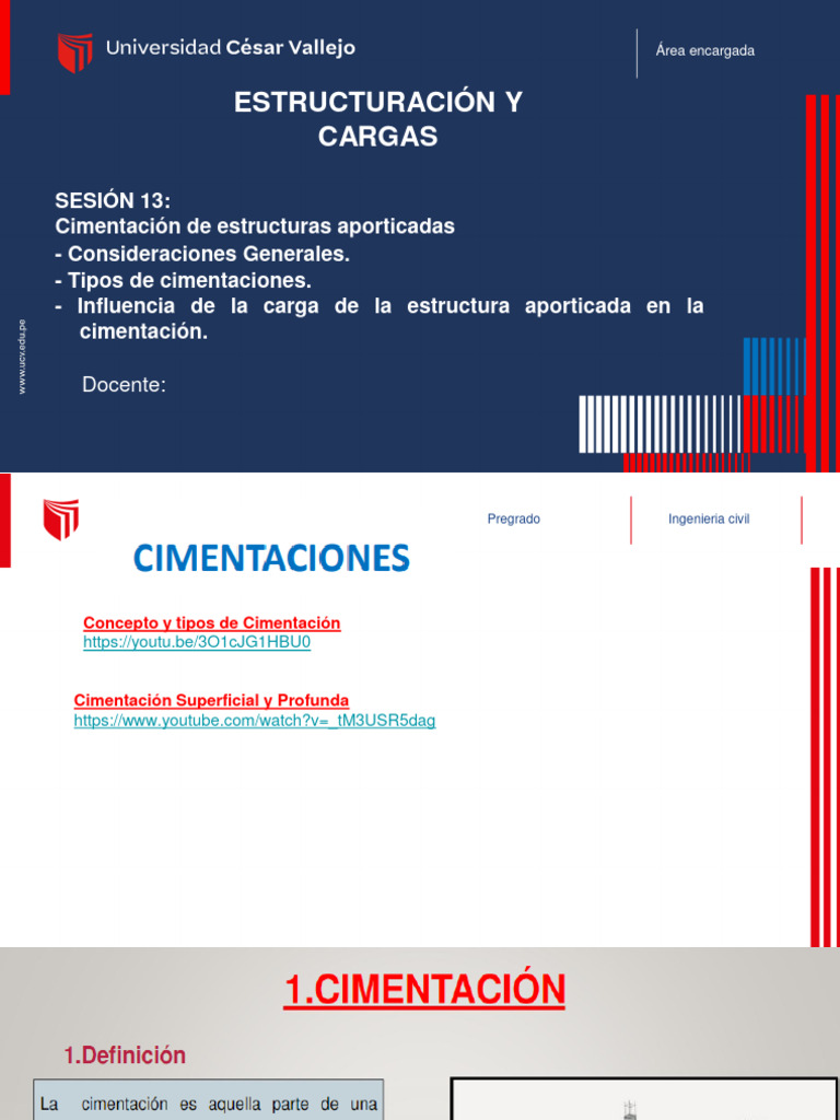Cimentación en Estructuras Aporticadas | PDF