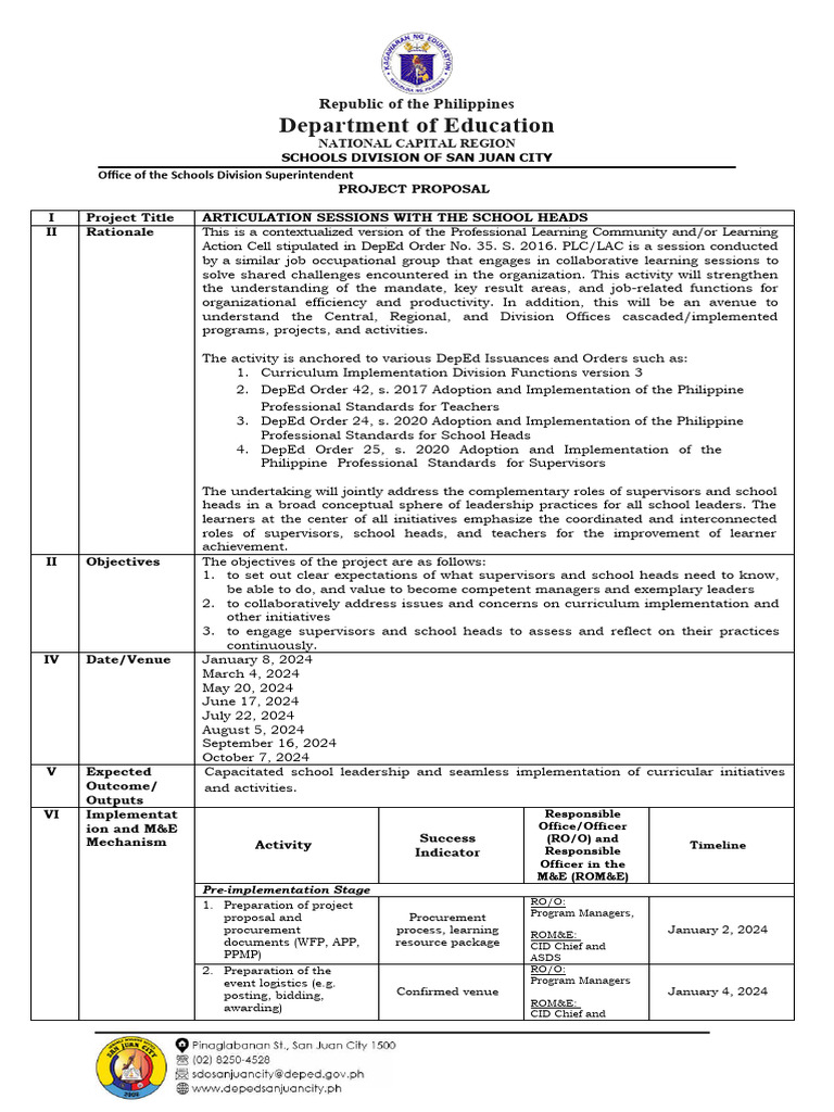 Project Proposal - Articulation Sessions | PDF | Gender Equality | Gender Studies