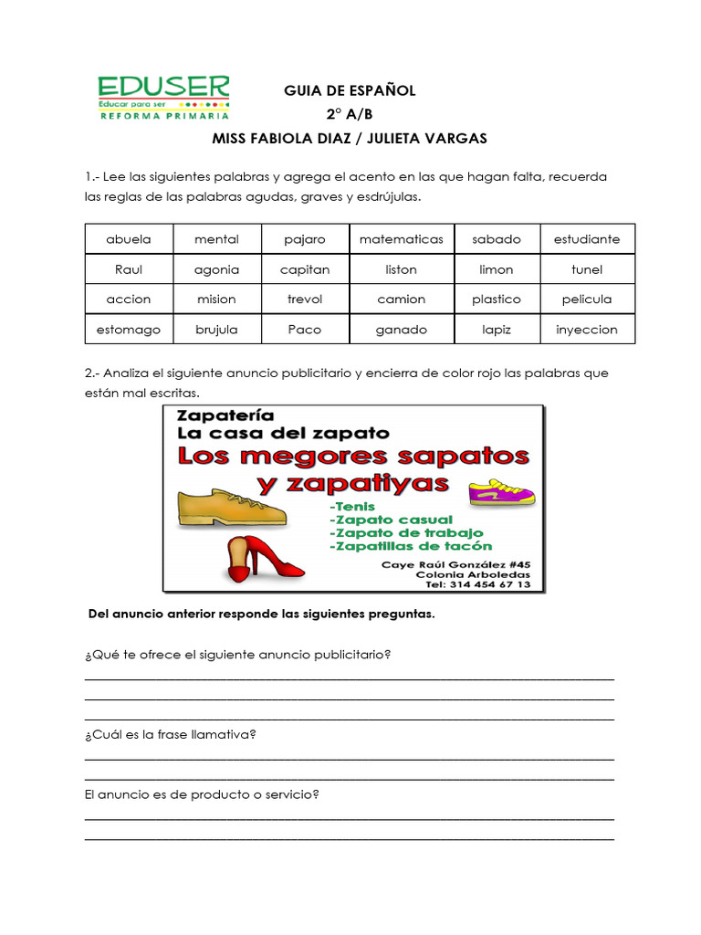 Guia de Español | PDF