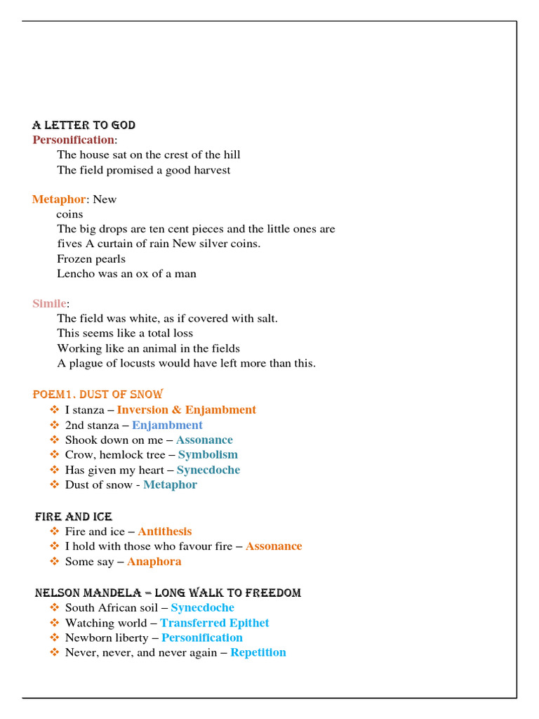 First Flight - Poetic Devices | PDF | Art | Poetry