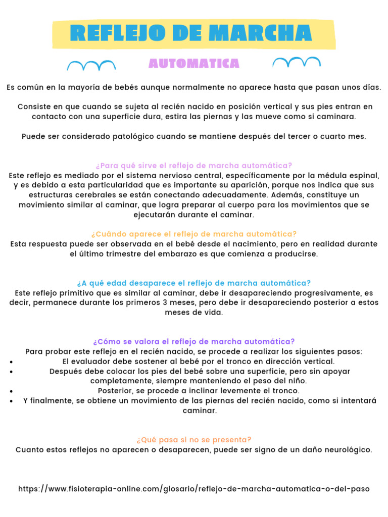 Reflejo de Marcha en Bebés: Guía Esencial | PDF