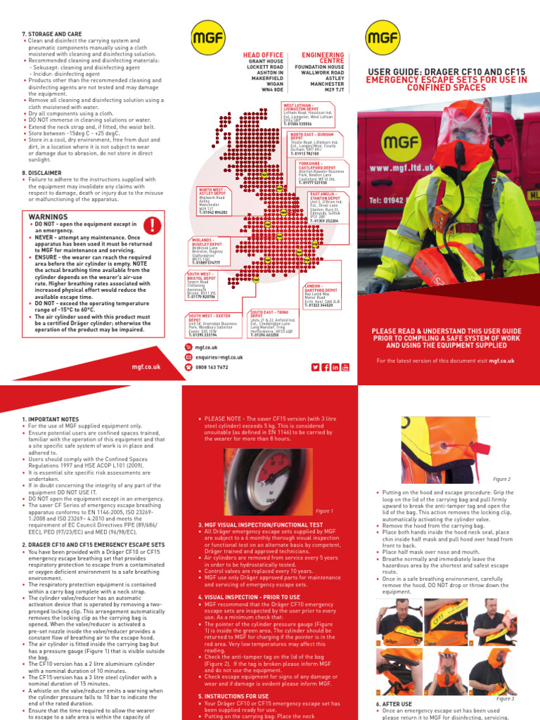 Drager CF10 CF15 | PDF | Diving Equipment | Equipment