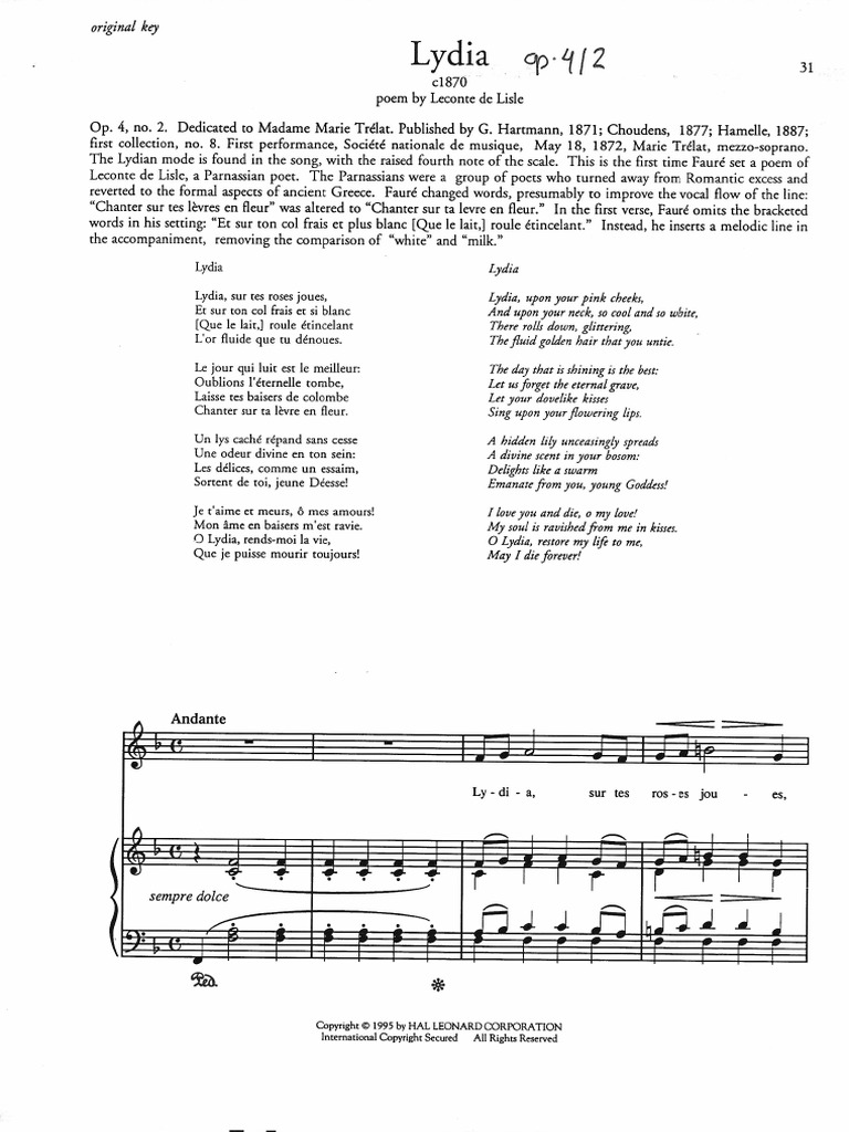 FAURÉ Lydia | PDF