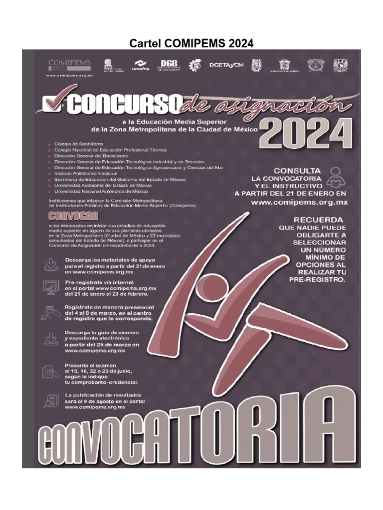 Cartel Comipems 2024 | PDF