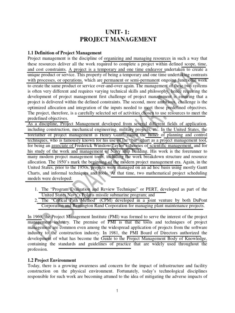 Project Management 1 | PDF | Project Management | Digital Marketing