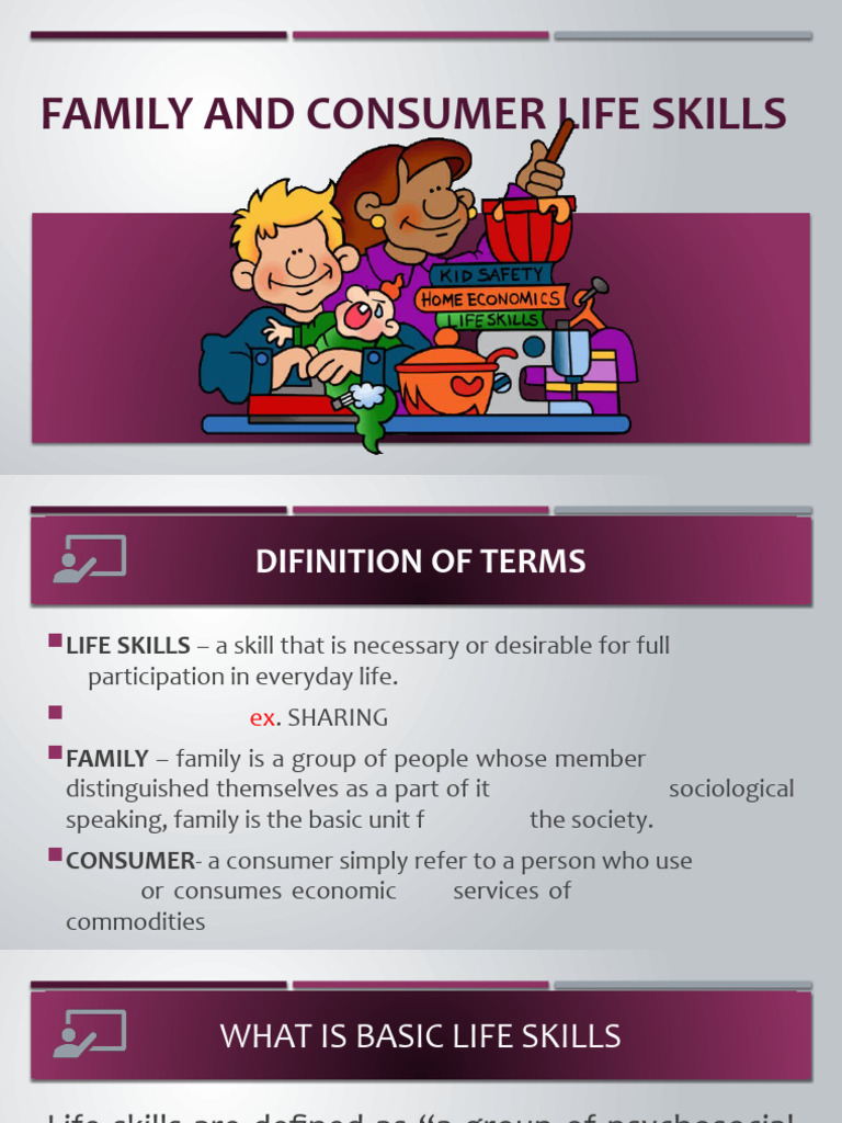 Family and Consumer Life Skills | PDF | Self Esteem | Life Skills