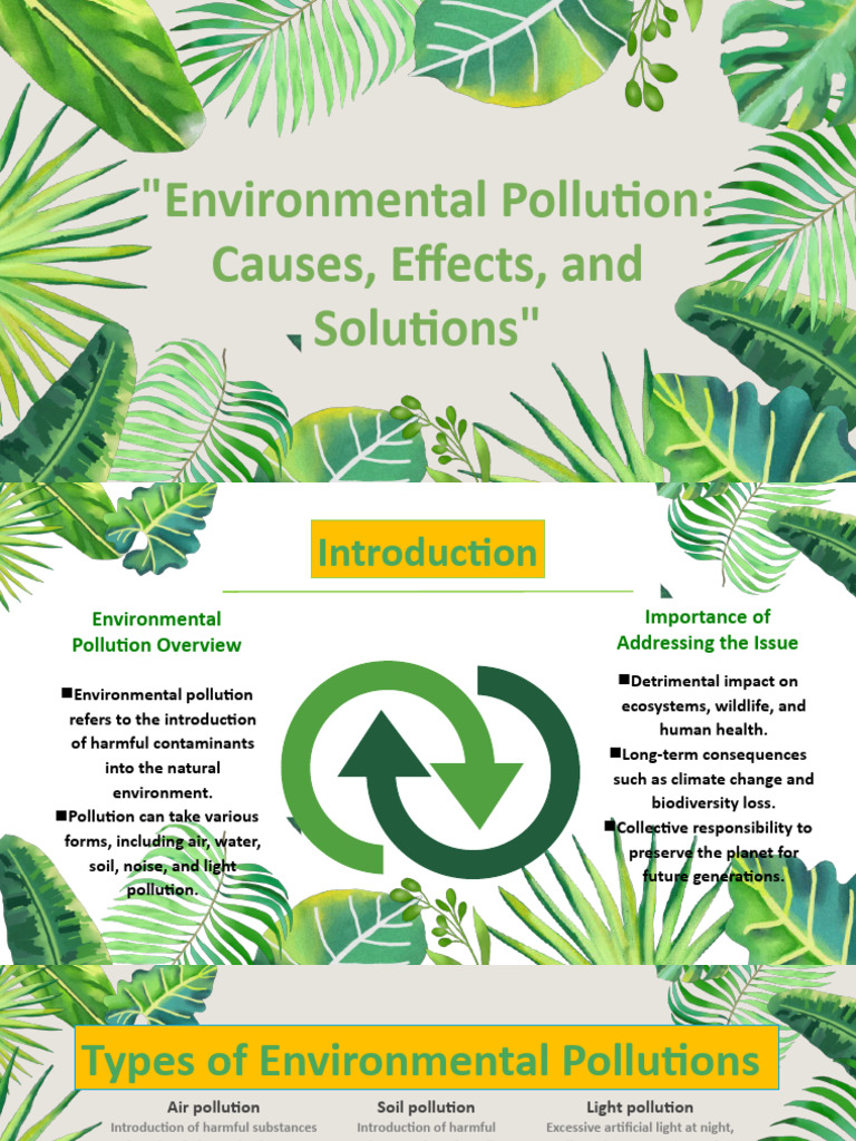 Environmental Pollution | PDF | Pollution | Water Pollution