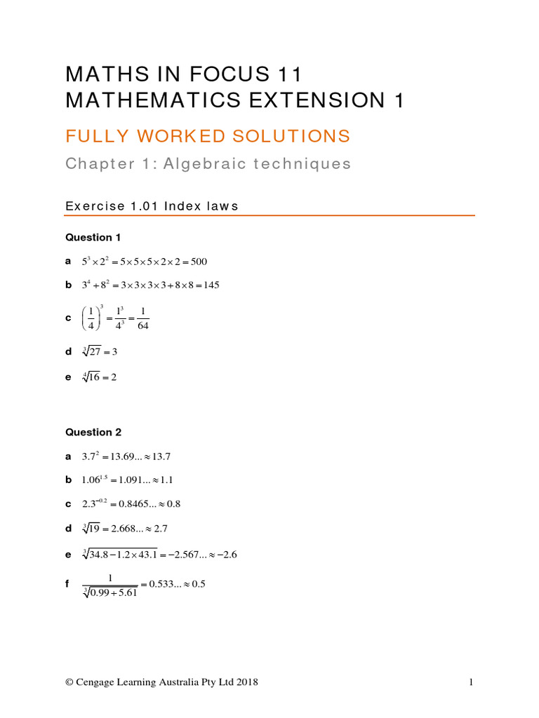 1 MIFExt 1 Solutions | PDF | Mathematics