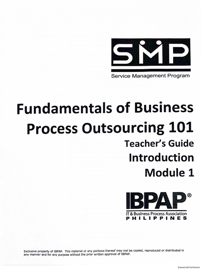 BPO Module 1 | PDF