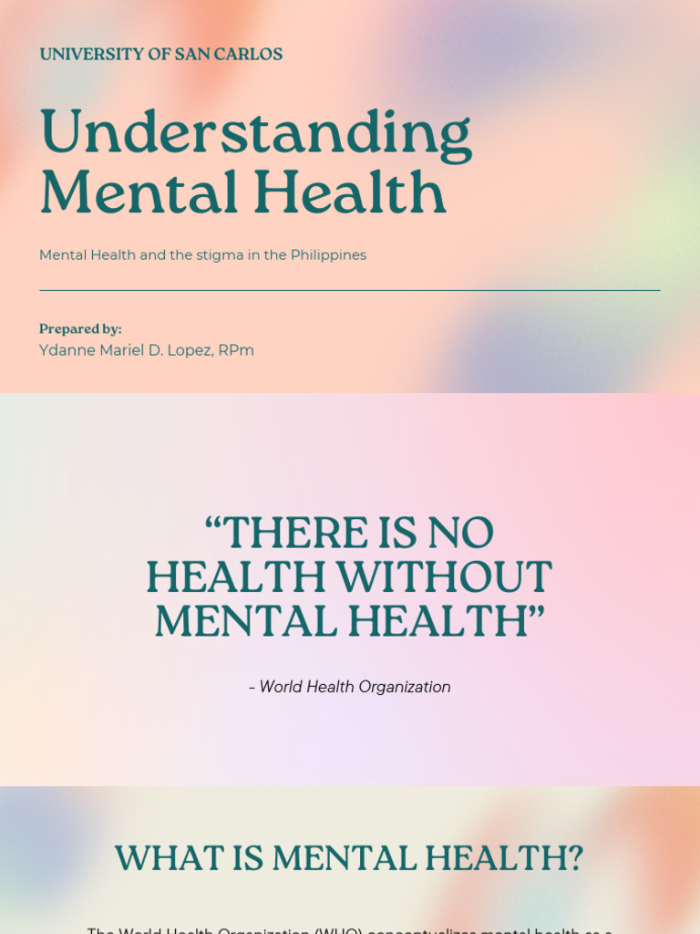 Understanding Mental Health | PDF | Mental Health | Mental Disorder