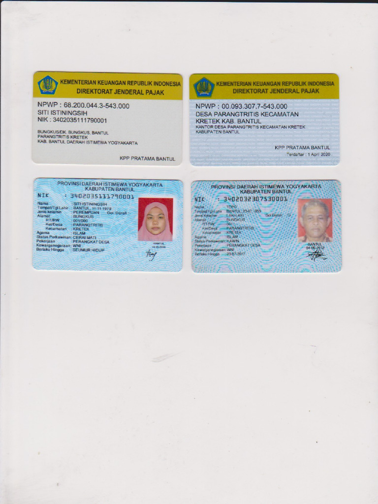 NPWP Dan KTP Baru | PDF