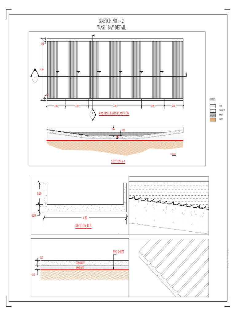 Sample Wheel Washing Bay Details (DOHA Metro Goldline Project) | PDF
