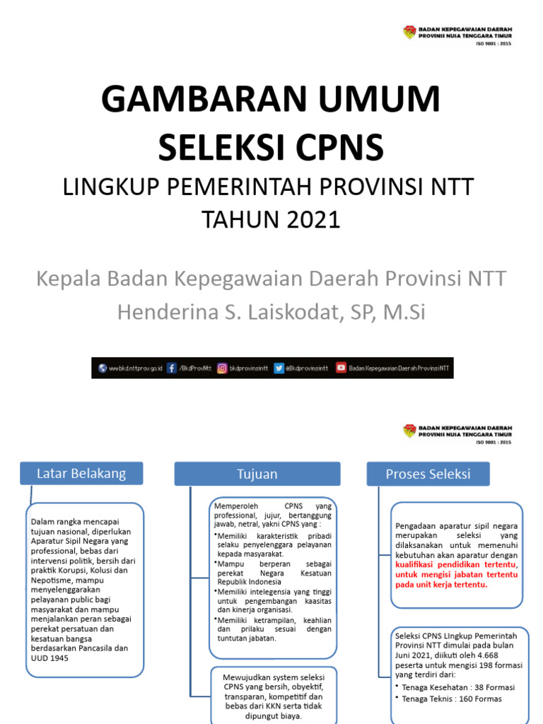 Materi Kaban BKD Provinsi NTT | PDF
