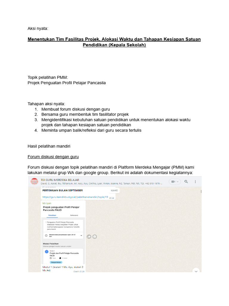 Penguatan Profil Pelajar Pancasila PAUD | PDF