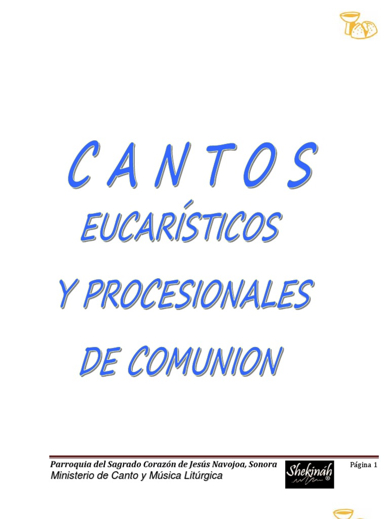 Cantos Eucarísticos Con Acordes 2014 Pdf Eucaristía Cristo Título