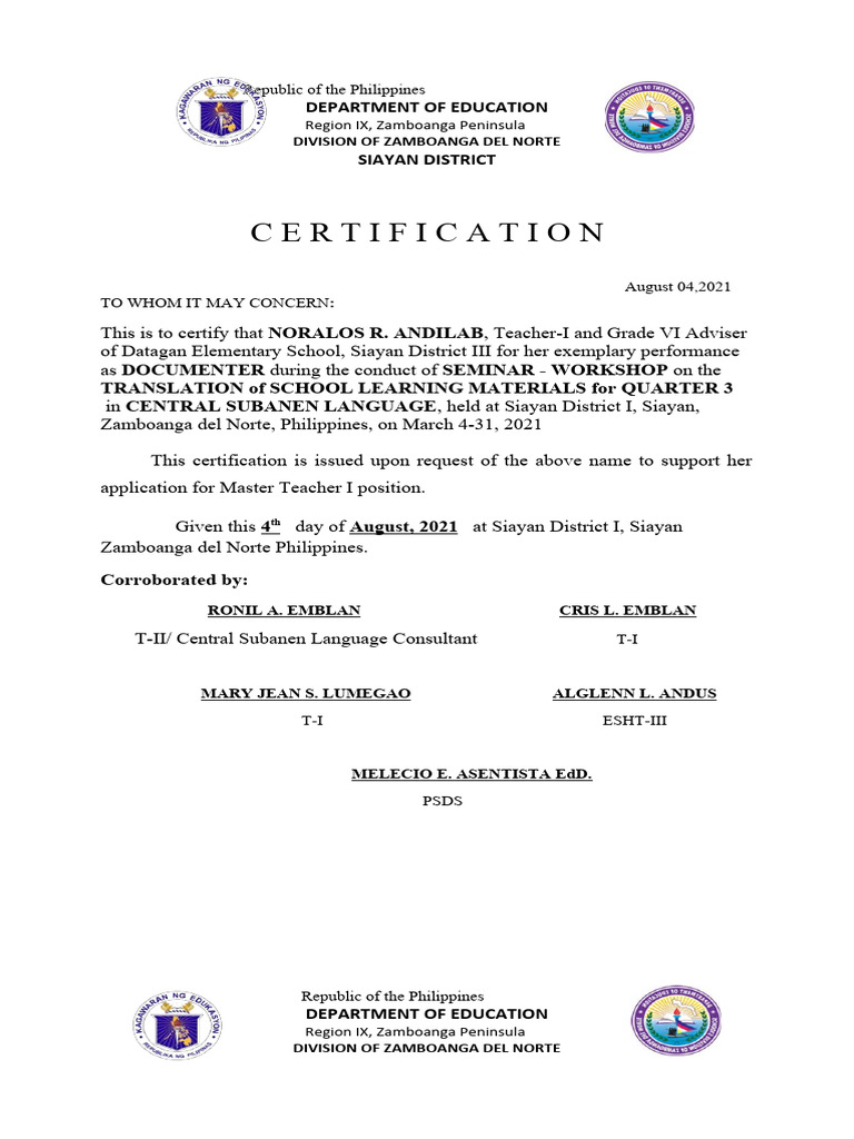 Corroboration On Documenter | PDF