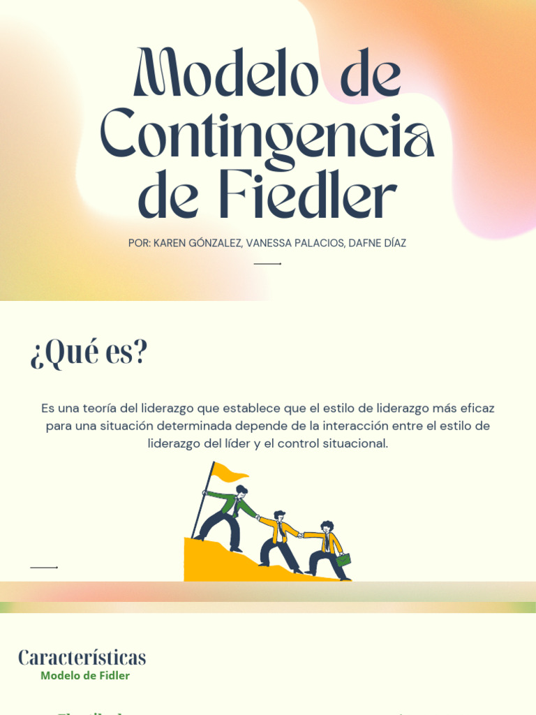 Modelo de Fiedler | PDF | Liderazgo | Ciencias del comportamiento