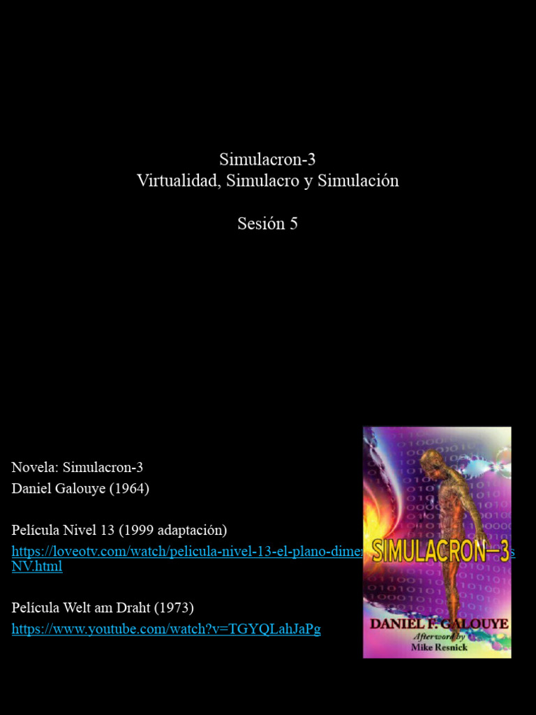 Clase 5 Simulacron-3 | PDF