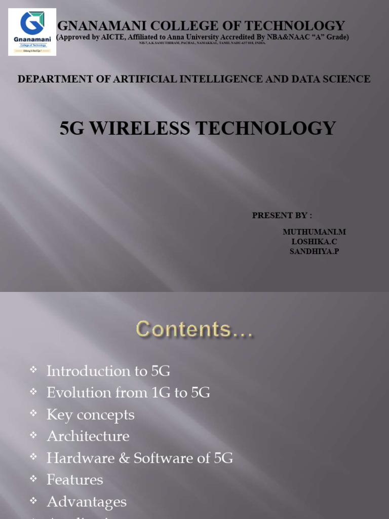 5g Wireless Technology PPT 2 | PDF | Computer Network | 4 G
