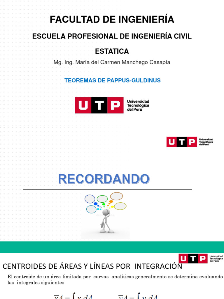 S08.s1 - Material - TEOREMAS DE PAPPUS-GULDINUS | PDF | Integral | Volumen