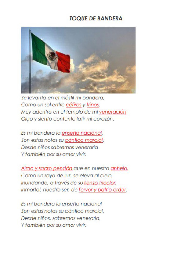 Toque de Bandera e Himno | PDF