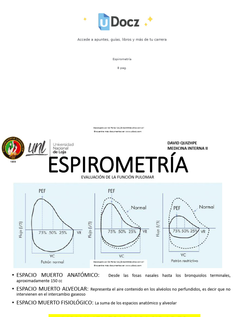 Espirometria 326326 Downloadable 508297 | PDF | Enfermedades ...