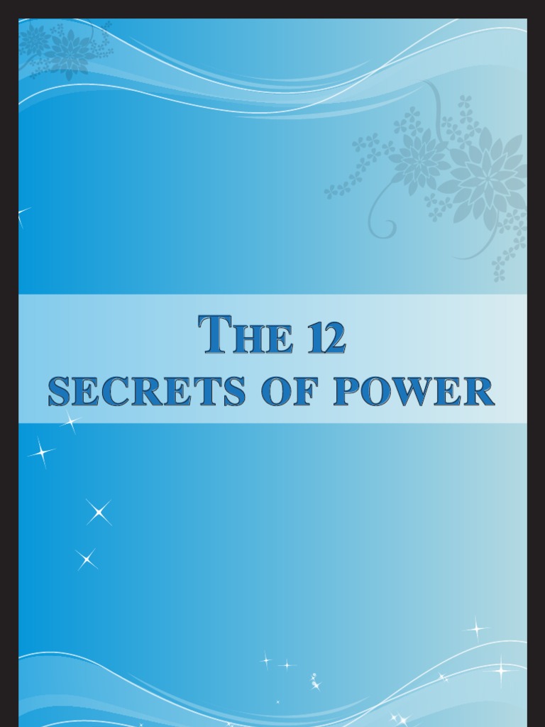 12 Secrets to Unlocking Your Power | PDF | Plane (Esotericism) | Breathing