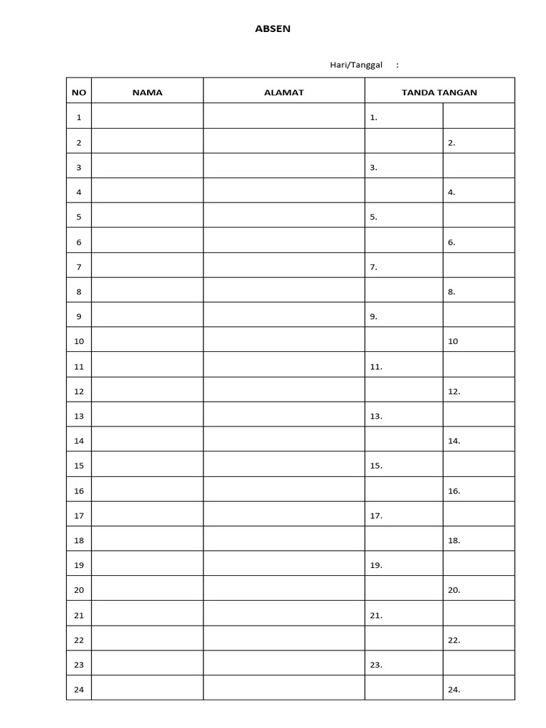 Absen 1000 | PDF