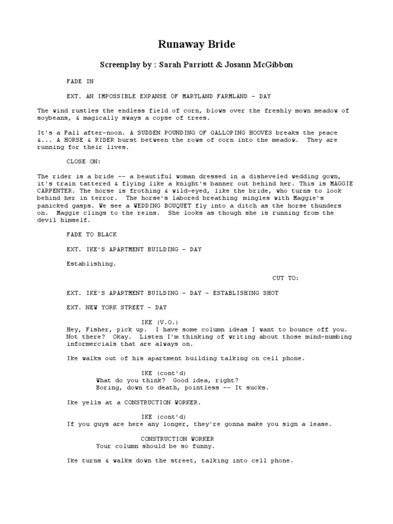 Runaway Bride | PDF | Backpack | Leisure