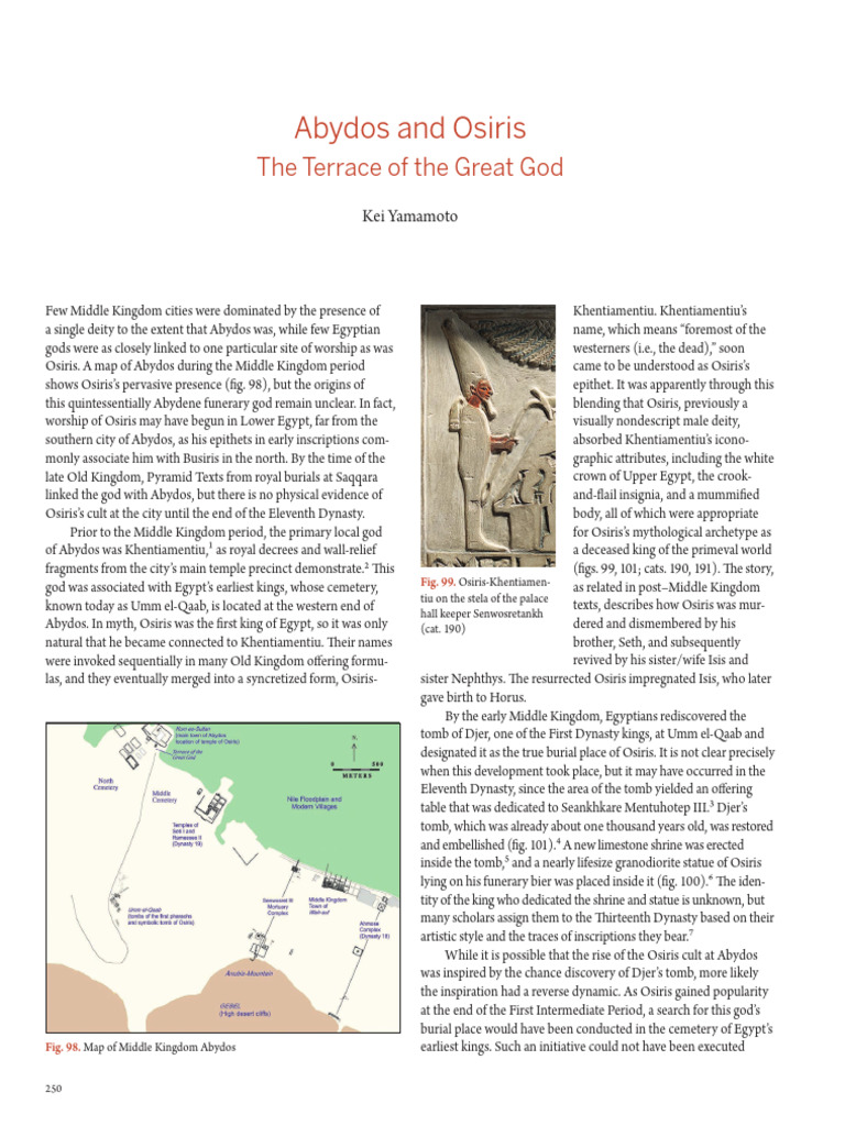 Abydos and Osiris The Terrace of The Gre | PDF | Osiris | Ancient Egypt