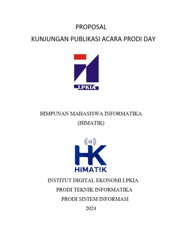 Proposal Kunjungan Sekola | PDF