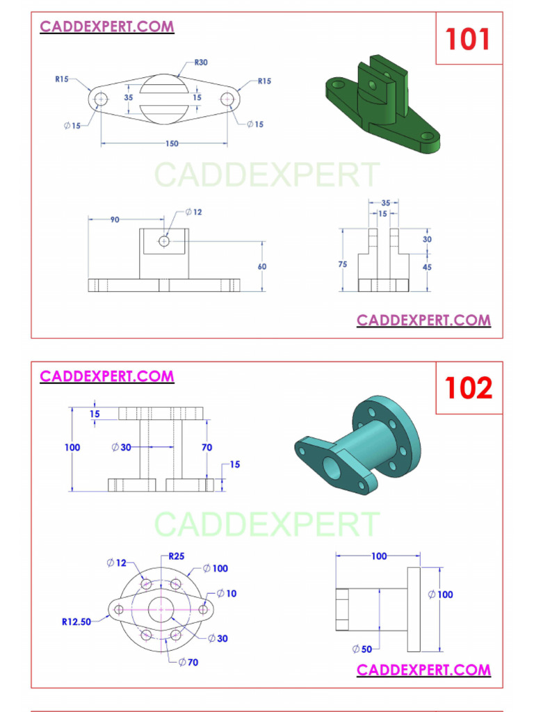 Solidworks Exercises | PDF