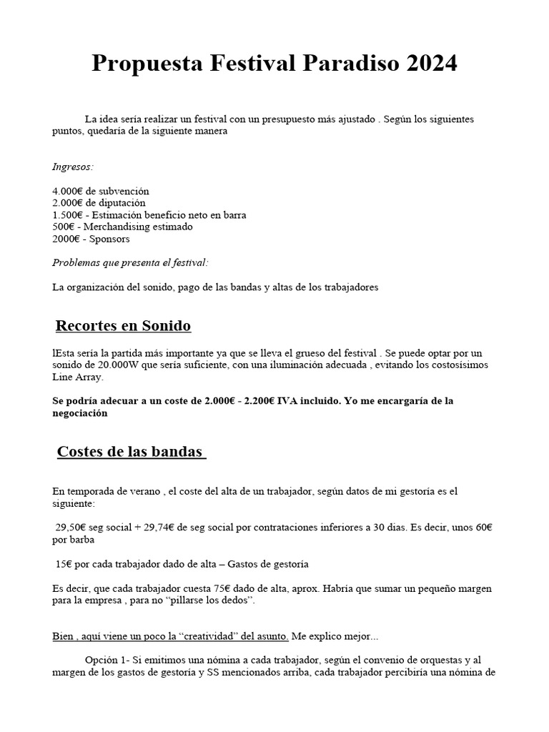 Paradiso 2024 | PDF | Business