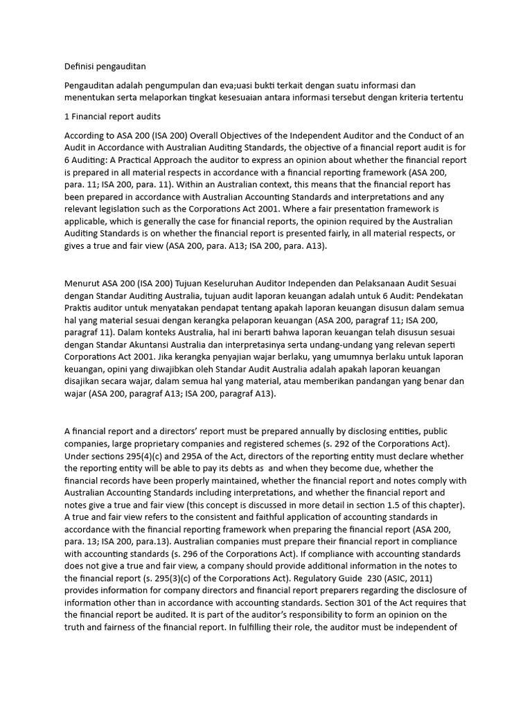 Definisi Pengauditan | PDF | Audit | Internal Audit