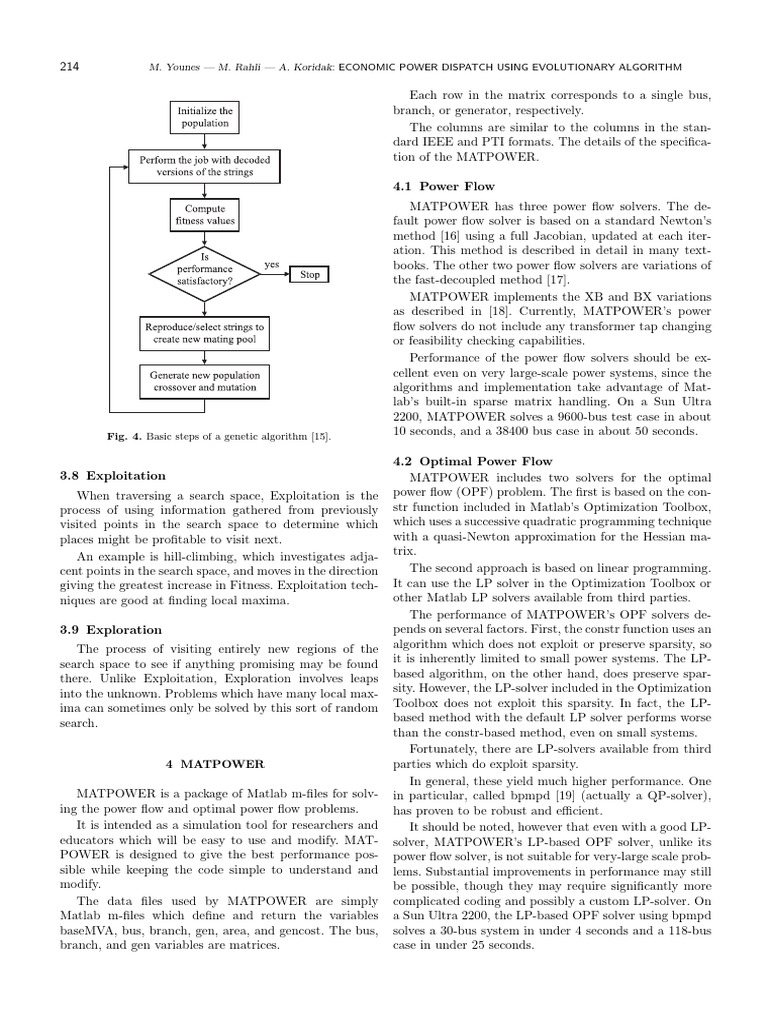 M. Younes - M. Rahli - A. Koridak: Economic Power Dispatch Using Evolutionary Algorithm | PDF ...