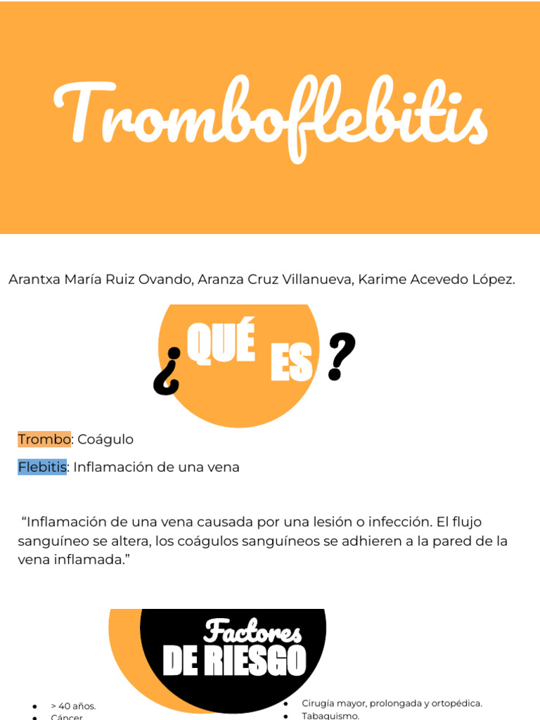 TROMBOFLEBITIS | PDF | Trombo | Medicina