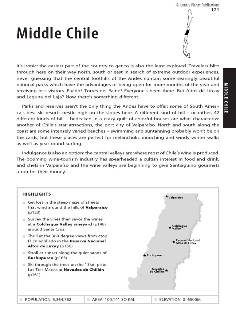 Explore Chile's Hidden Middle | PDF | Chile