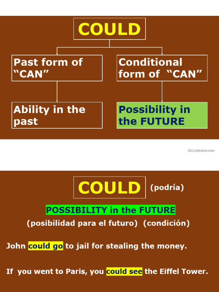 COULD and WOULD in The Second Conditional | PDF | Syntax | Grammar